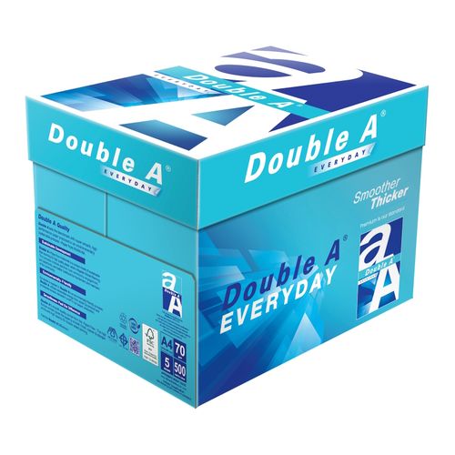 Paper - Double A Everyday Box 5 Reams Copy Paper A4 70gsm - Dolphin ...